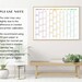 2024 Colorful Pastel Wall Calendar Printable Yearly Planner Large Wall ...