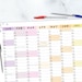 2025 Colorful Pastel Wall Calendar | Printable Yearly Planner | Large ...