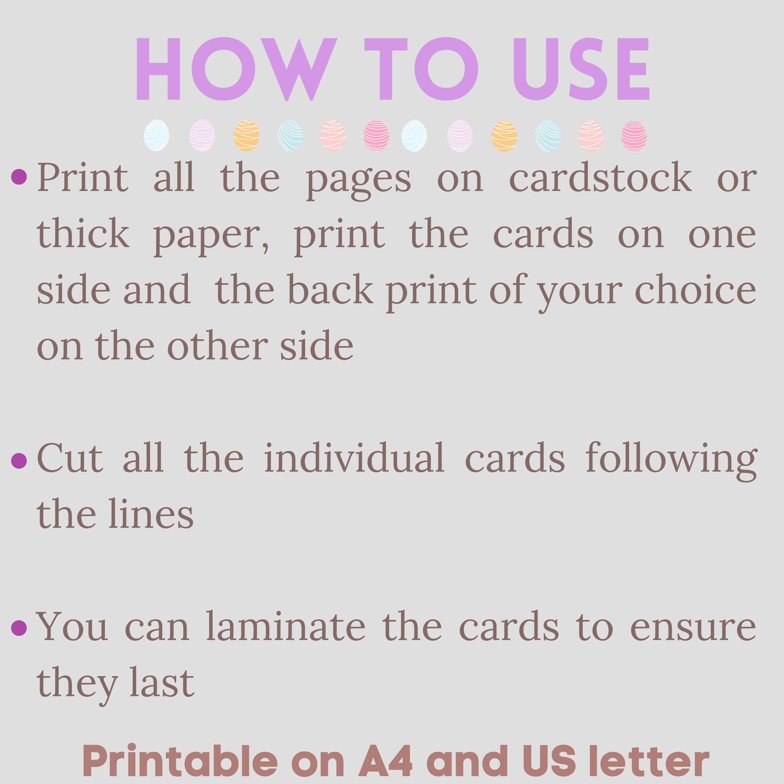 Easter Memory Game Printable, Matching Card Game Activity for Kids ...