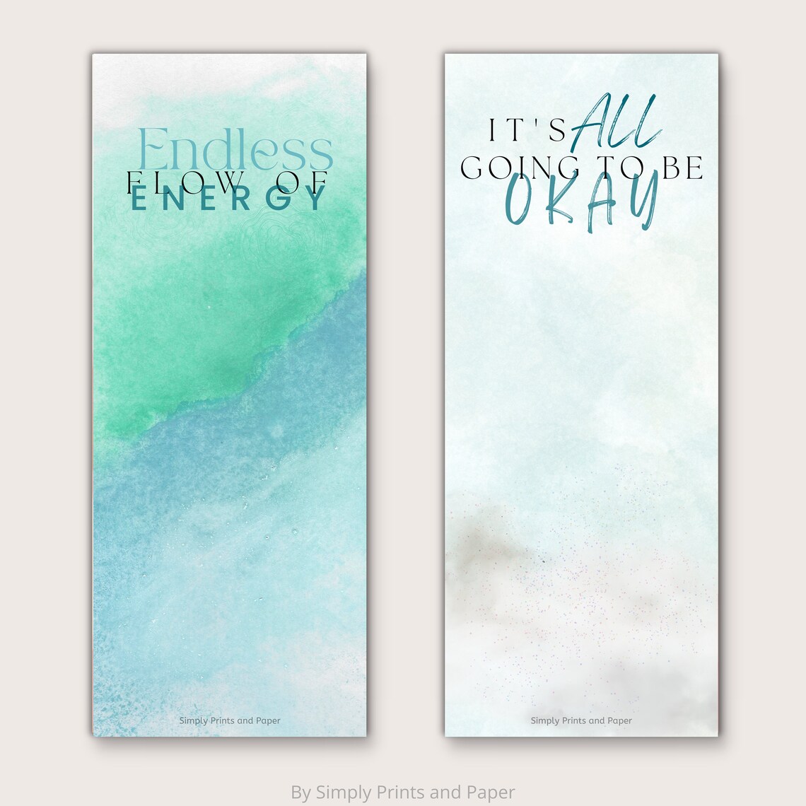 Printable Bookmark Set of 10, Mindfulness Printable Bookmarks Templates ...