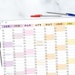 2024 Colorful Pastel Wall Calendar Printable Yearly Planner Large Wall ...