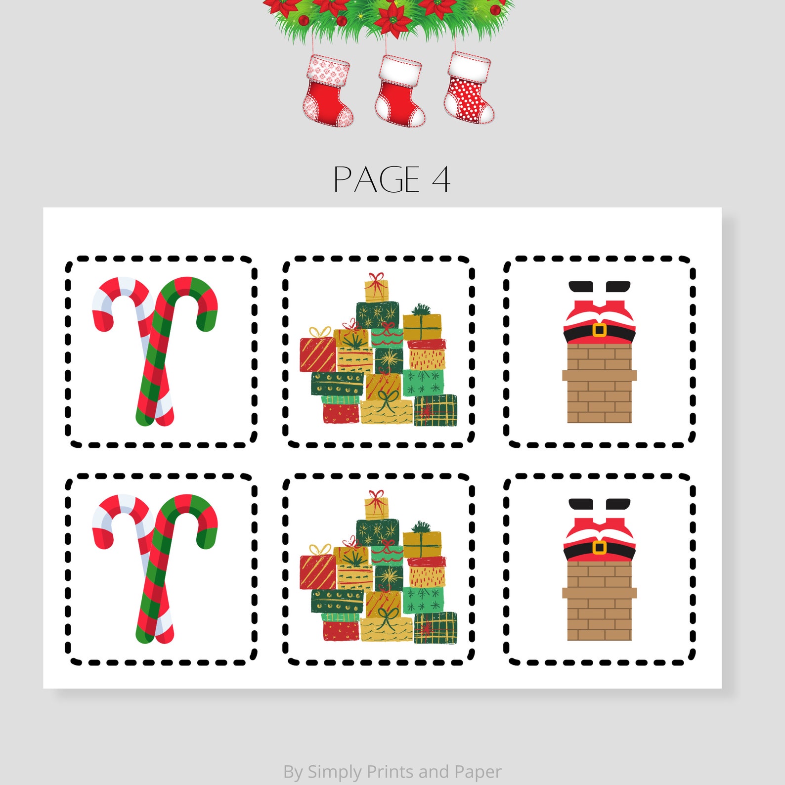 Christmas Memory Game Printable Christmas Matching Game Kids | Etsy