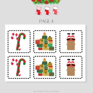 Christmas Memory Game Printable Christmas Matching Game Kids | Etsy