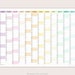 2024 Colorful Pastel Wall Calendar Printable Yearly Planner Large Wall ...