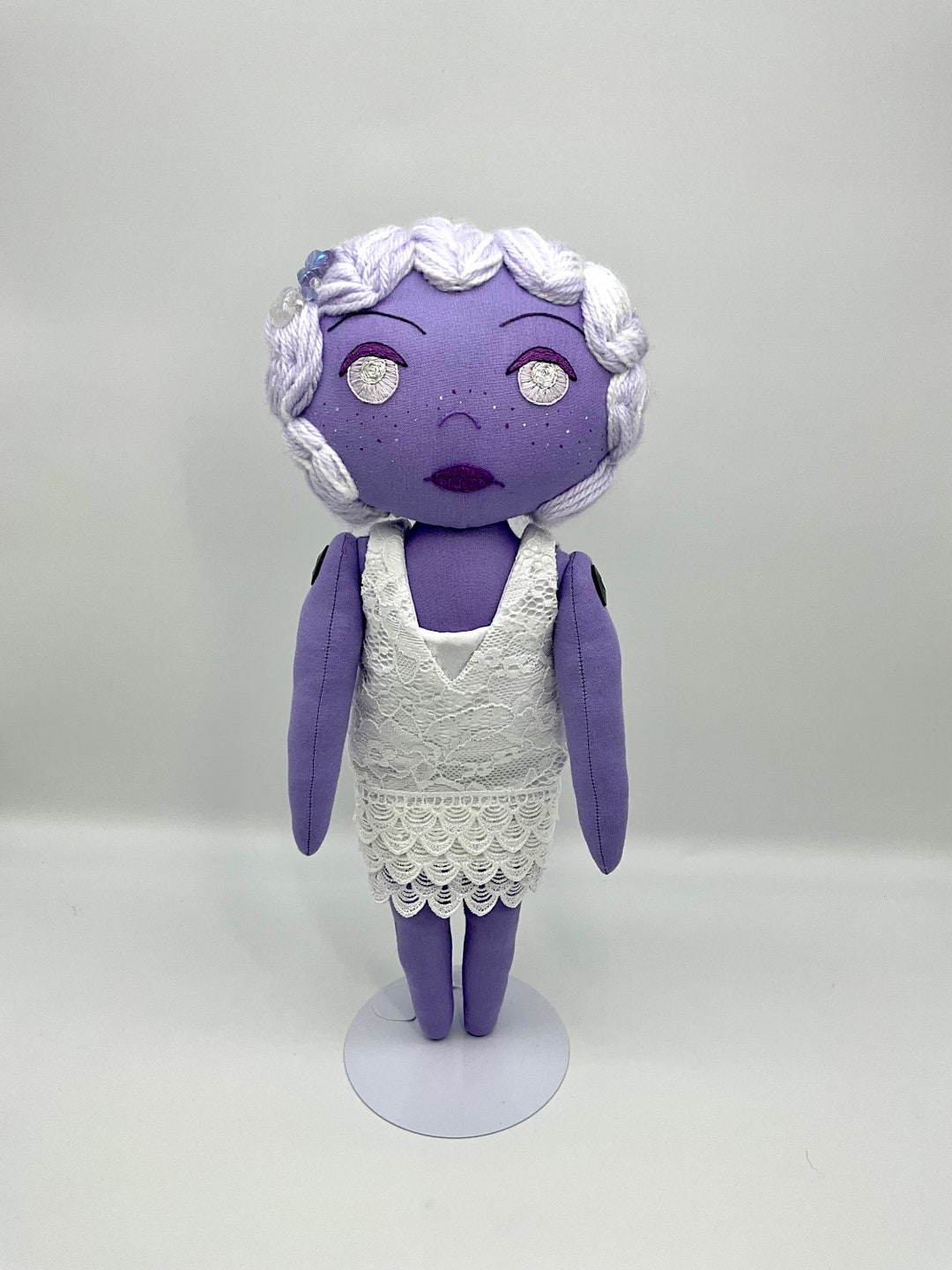 Ghost Lady Doll Flapper Doll 1920s Inspired Purple Ghost - Etsy