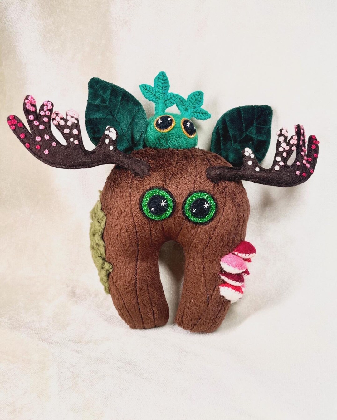 Forest Tree Creature Botanical Beast Tree Monster With Moss Mushrooms ...