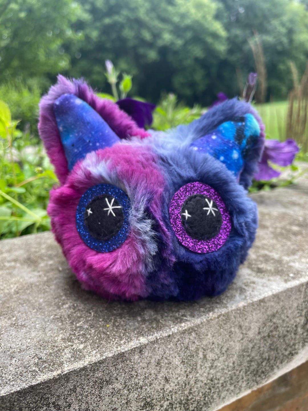 Galaxy Cat Simple Plushie Cuddly Creature Handmade Cute Monster Ball ...