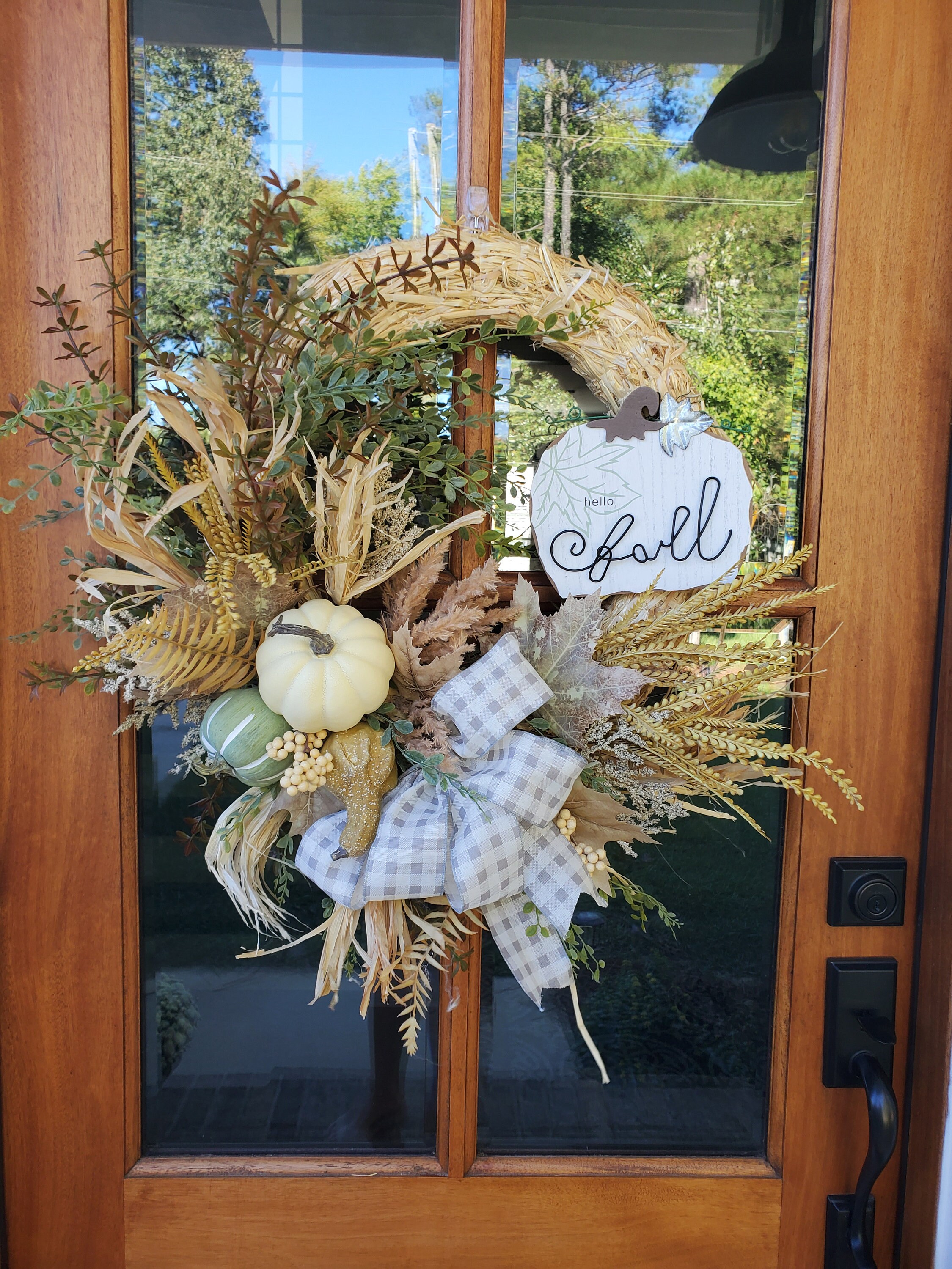 Beautiful Fall Wreath Farmhouse Style - Etsy