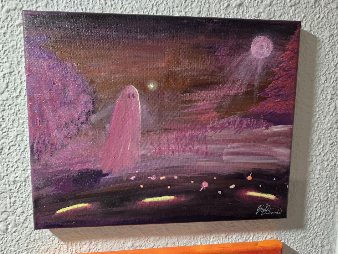 Acrylic Ghost Painting - Etsy
