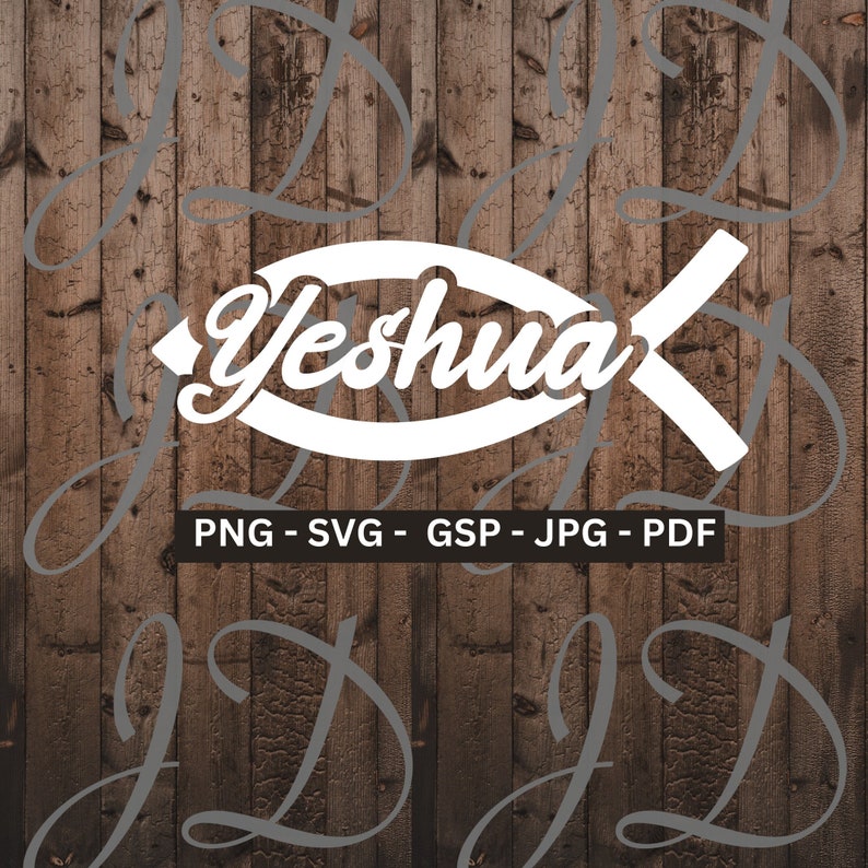 Yeshua Fish, Png, Svg, Gsp, Jpg, Pdf, Digital Download, Instant ...
