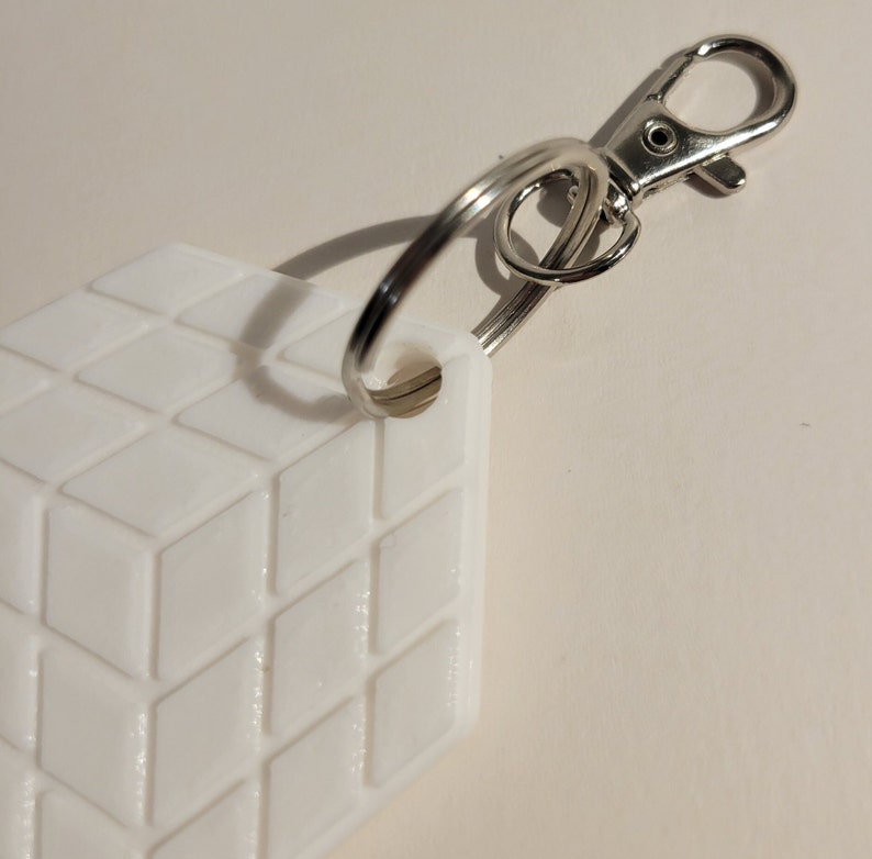 Rubik's Cube Keychain - Etsy