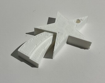 Shooting Star Keychain - Etsy