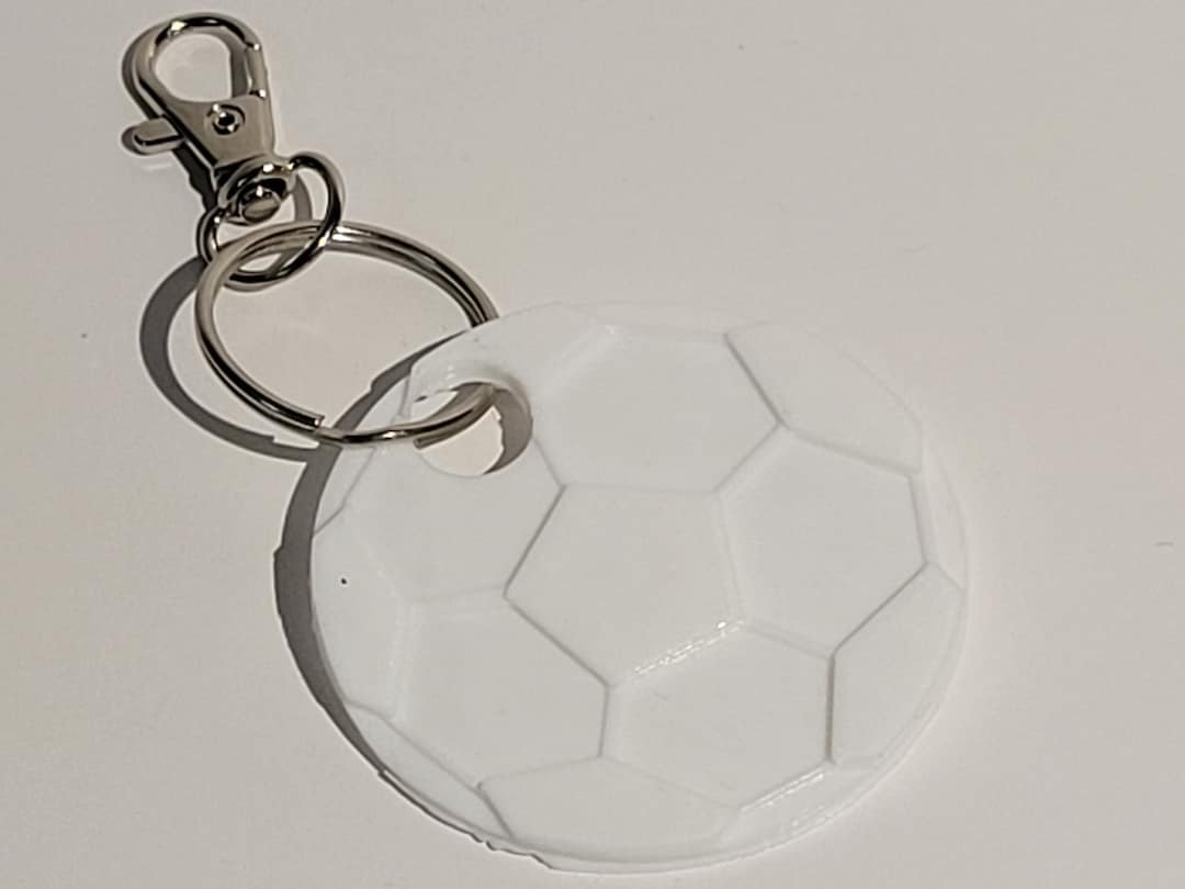 Football/ Soccer Ball Keychain - Etsy