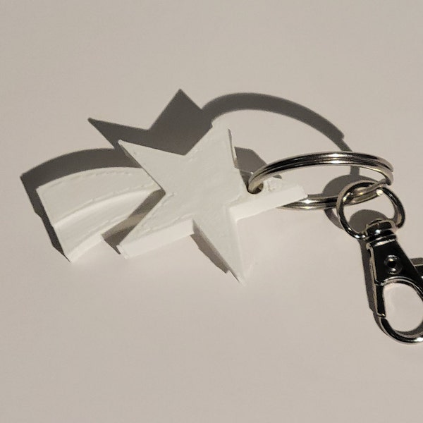 Shooting Star Keychain - Etsy