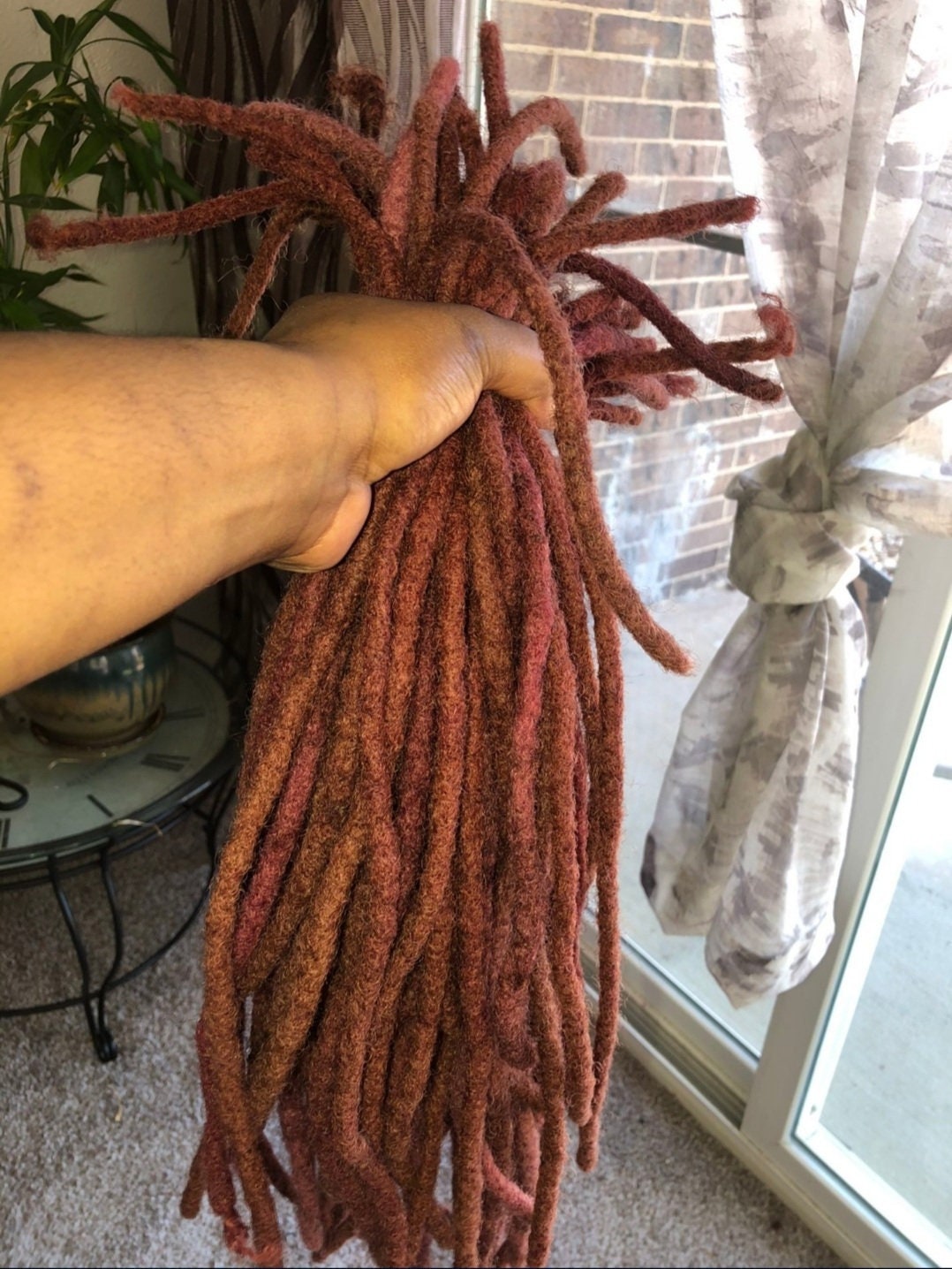 Burgundy Red Human Hair Loc Extensions - Etsy