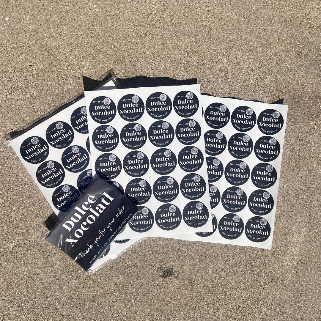 Matte Logo Stickers Custom Round Labels Envelope Labels - Etsy