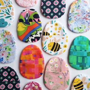 Fillable Pocket Eggs, Handmade Fabric Easter Eggs for Egg Hunt or Gifts ...
