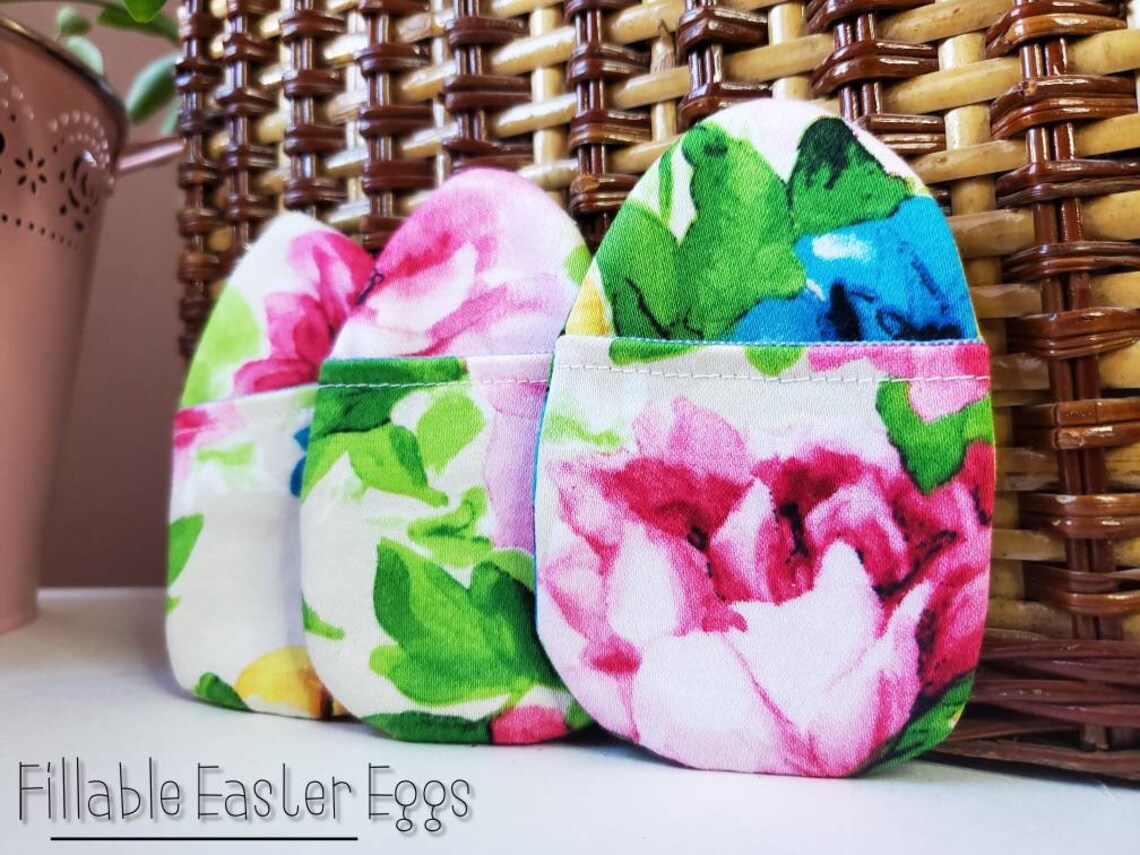 Fillable Pocket Eggs Handmade Fabric Reusable Eggs for Easter | Etsy