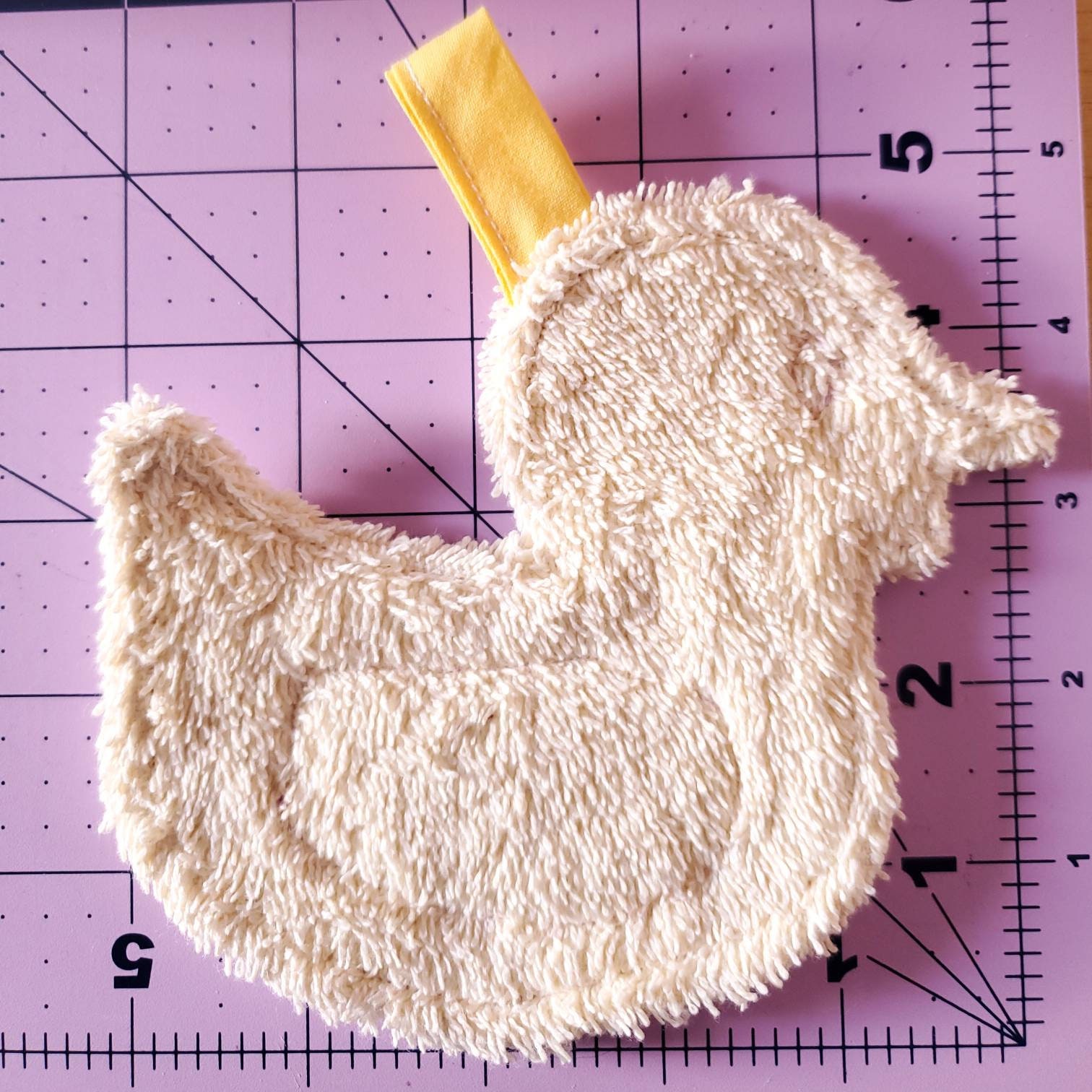 Rubber Duck Bath Wash Cloth, Sustainable Body Loofah Made With Upcycled ...