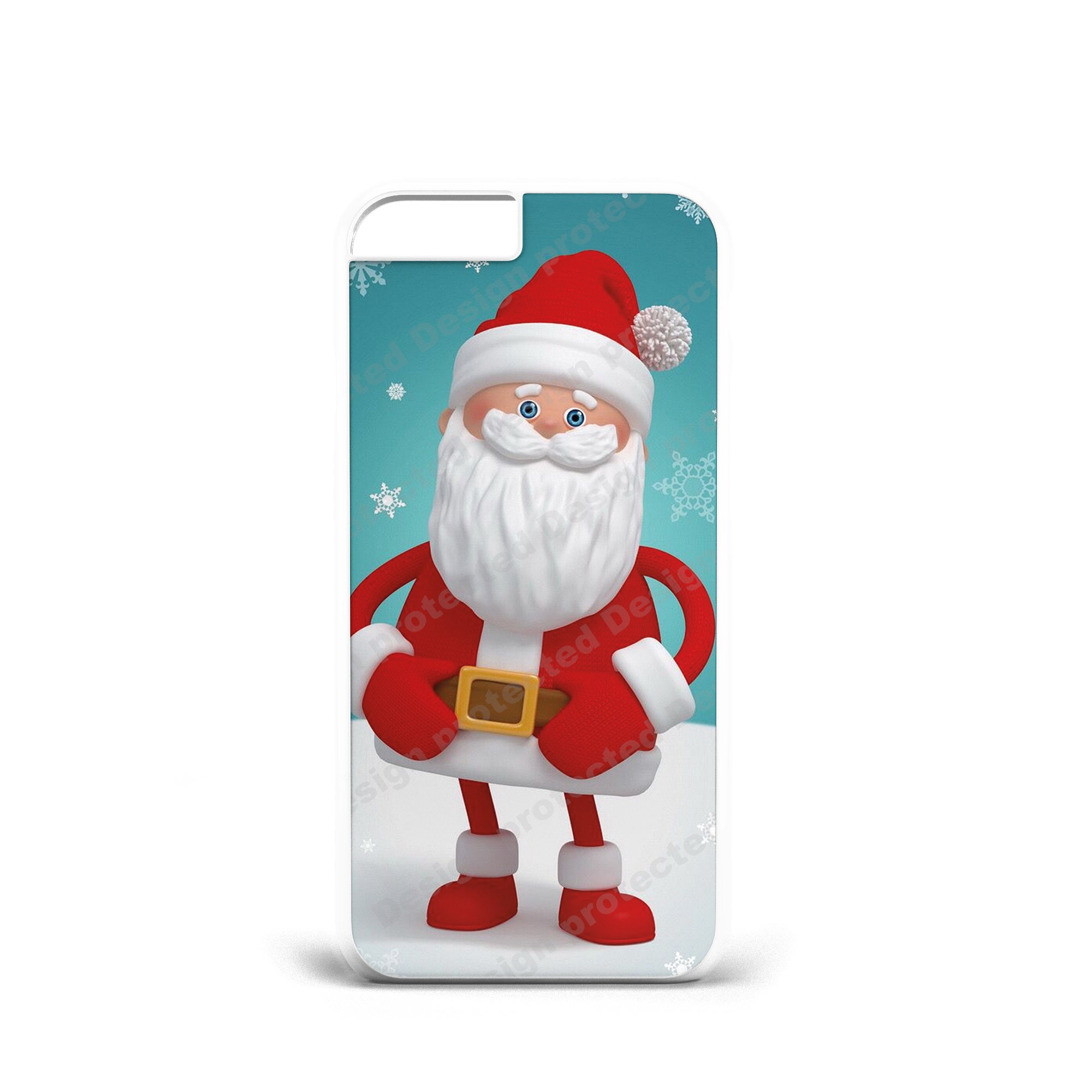 Christmas Xmas Santa Claus I29 Plastic Phone Cover-case iPhone All ...