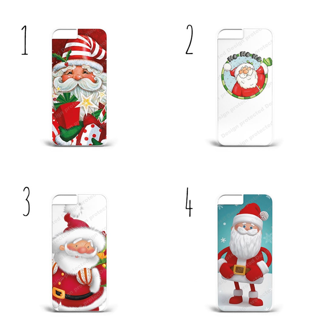 Christmas Xmas Santa Claus I29 Plastic Phone Cover-case iPhone All ...