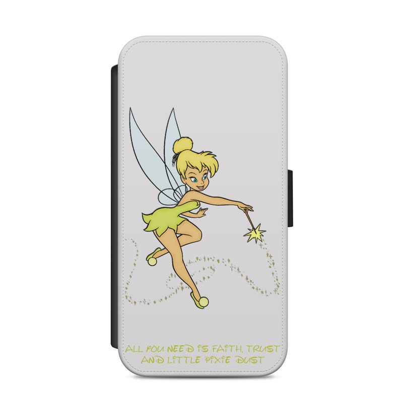Personalised Disney Cartoon Tinkerbell Pixie H19 Wallet Phone Cover ...