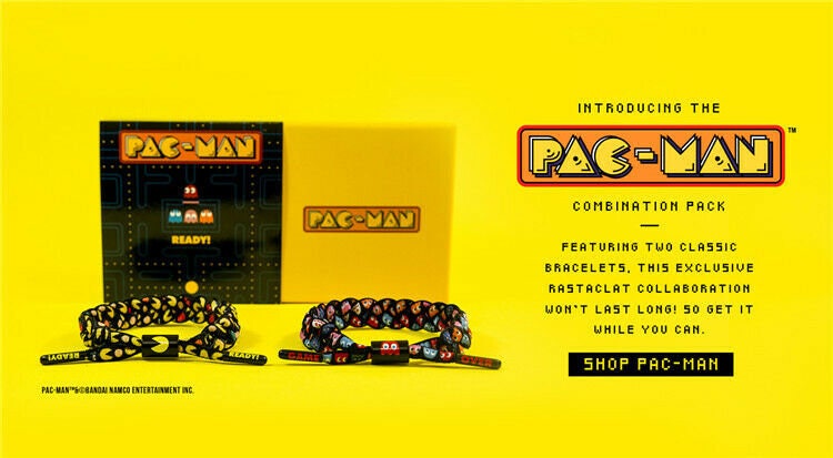 Brand New RASTACLAT X PAC-MAN Cement Boxed Shoelace Bracelet - Etsy