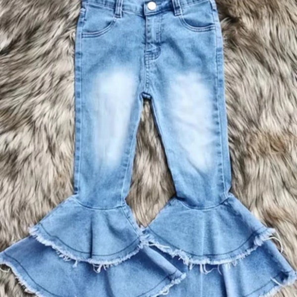 Ruffle Jeans - Etsy