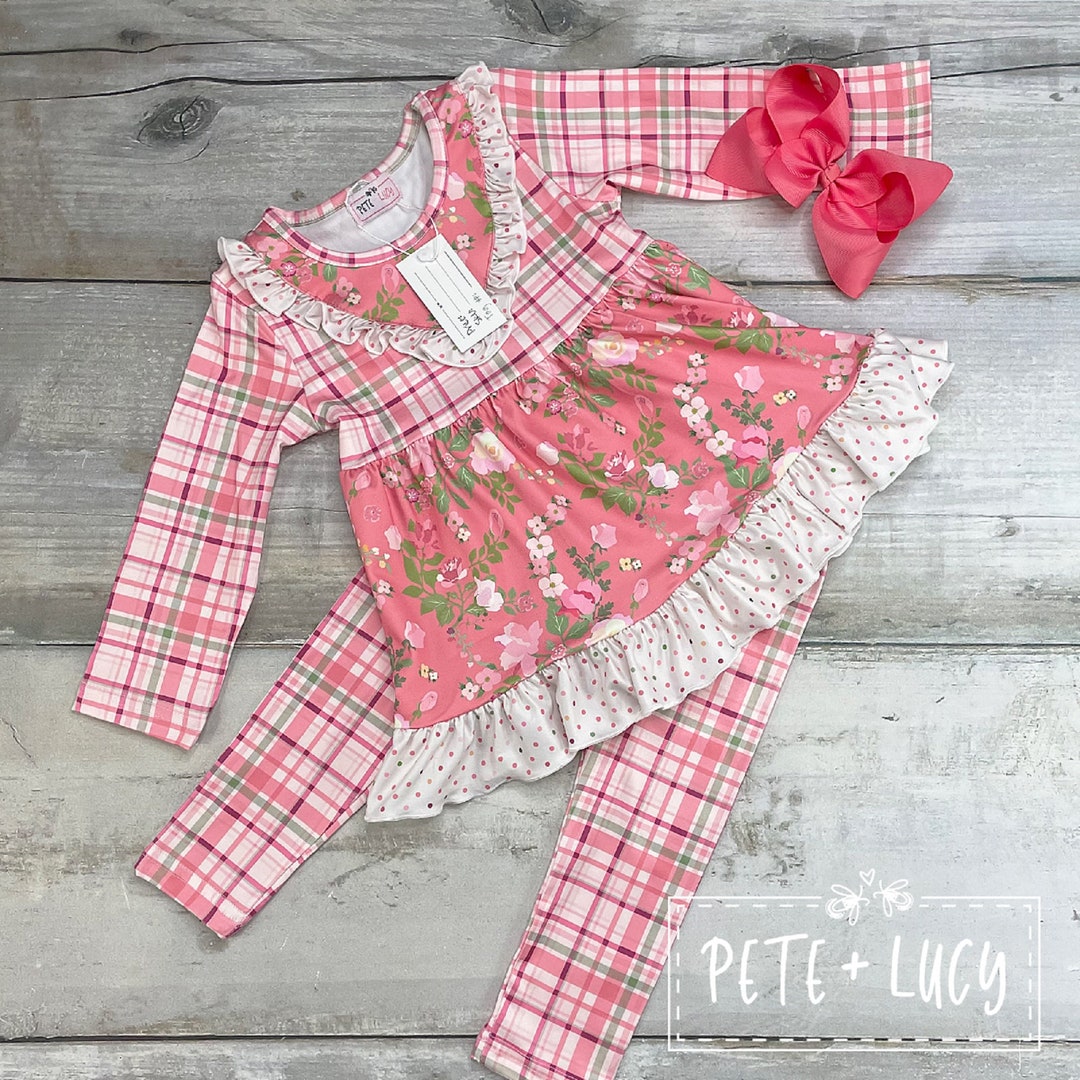Pete Lucy Collette Floral Pants Set Long Sleeve - Etsy