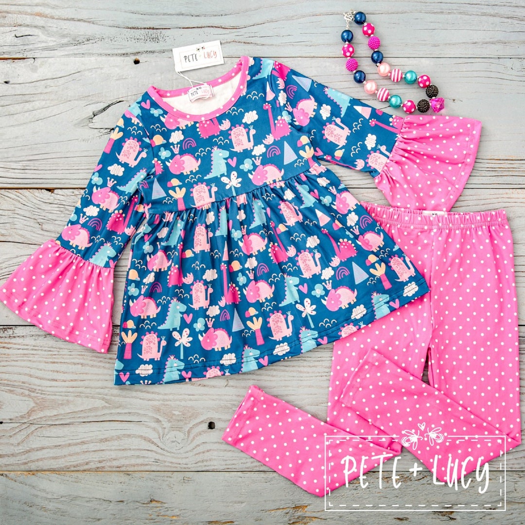 Pete Lucy Fun With Dinos Pant Set - Etsy