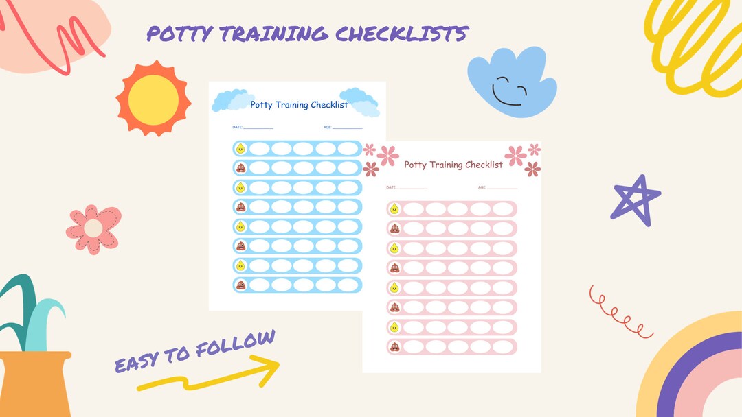 Baby Potty Training Checklist - Etsy