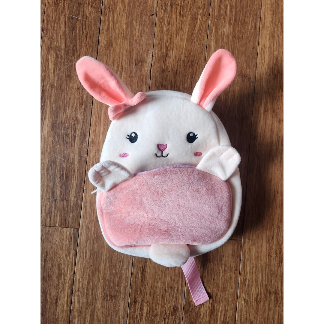 Soft Pink Bunny Baby Backpack Carrying Case - Etsy