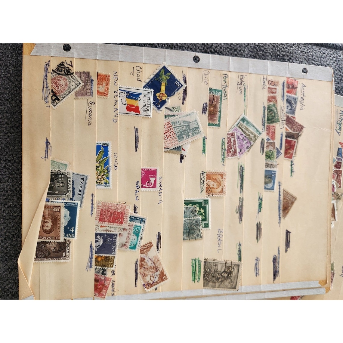 Stamps From Around the World- Postage Stamp Personal Collection - Etsy UK