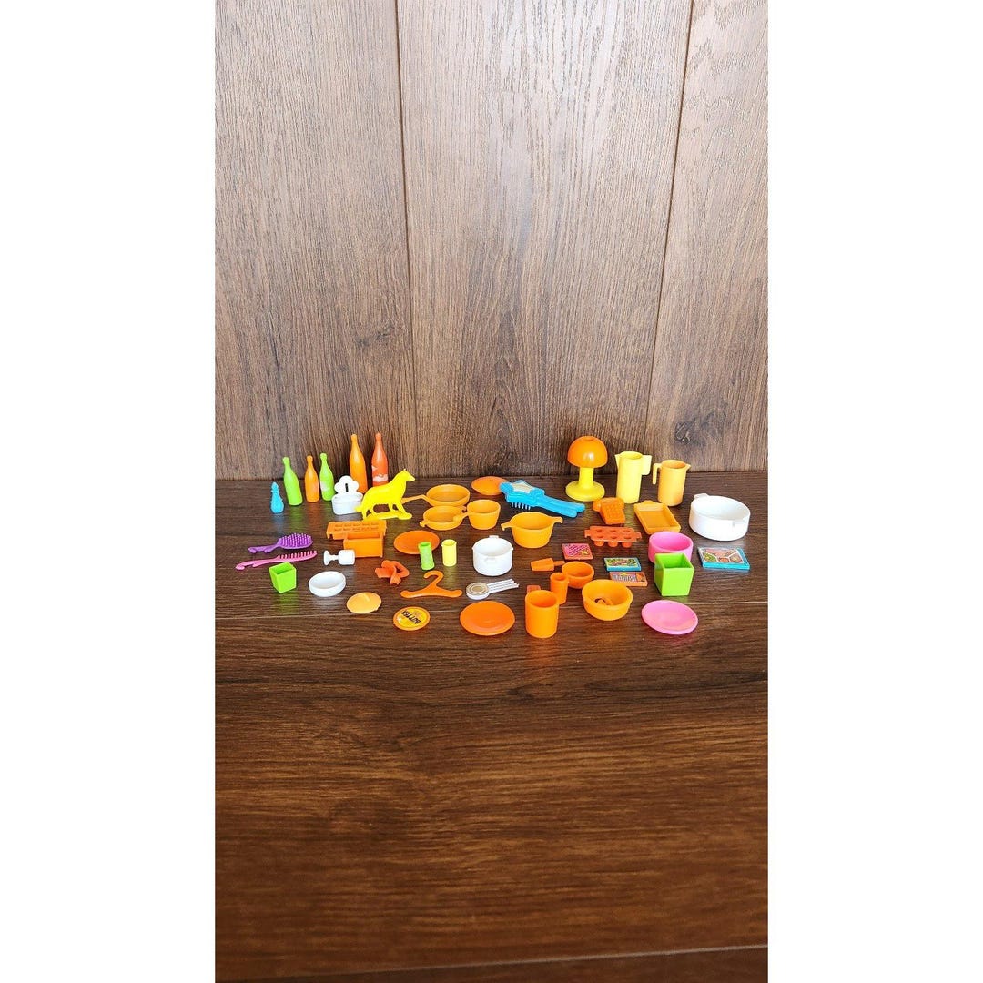 Vintage Mattel Barbie Food Accessories 1970s Kitchen Play Pieces Lot 1A ...