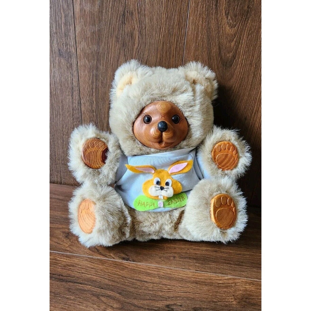 Vintage William Tung 1993 Edward Easter Wooden Bear Holiday Decor - Etsy