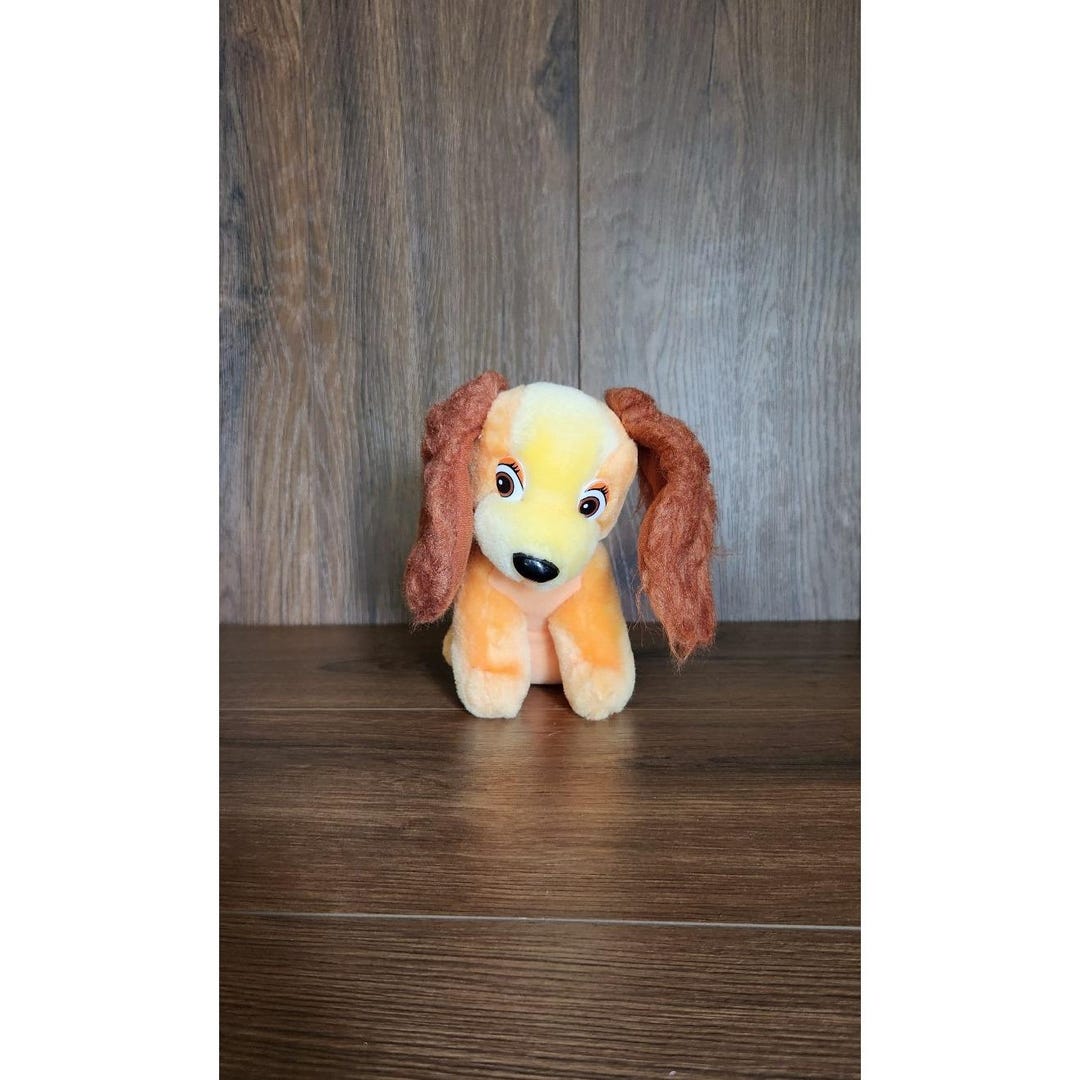 Vintage Korean Lady and the Tramp Dog Doll Disney Plush Stuffed Animal ...