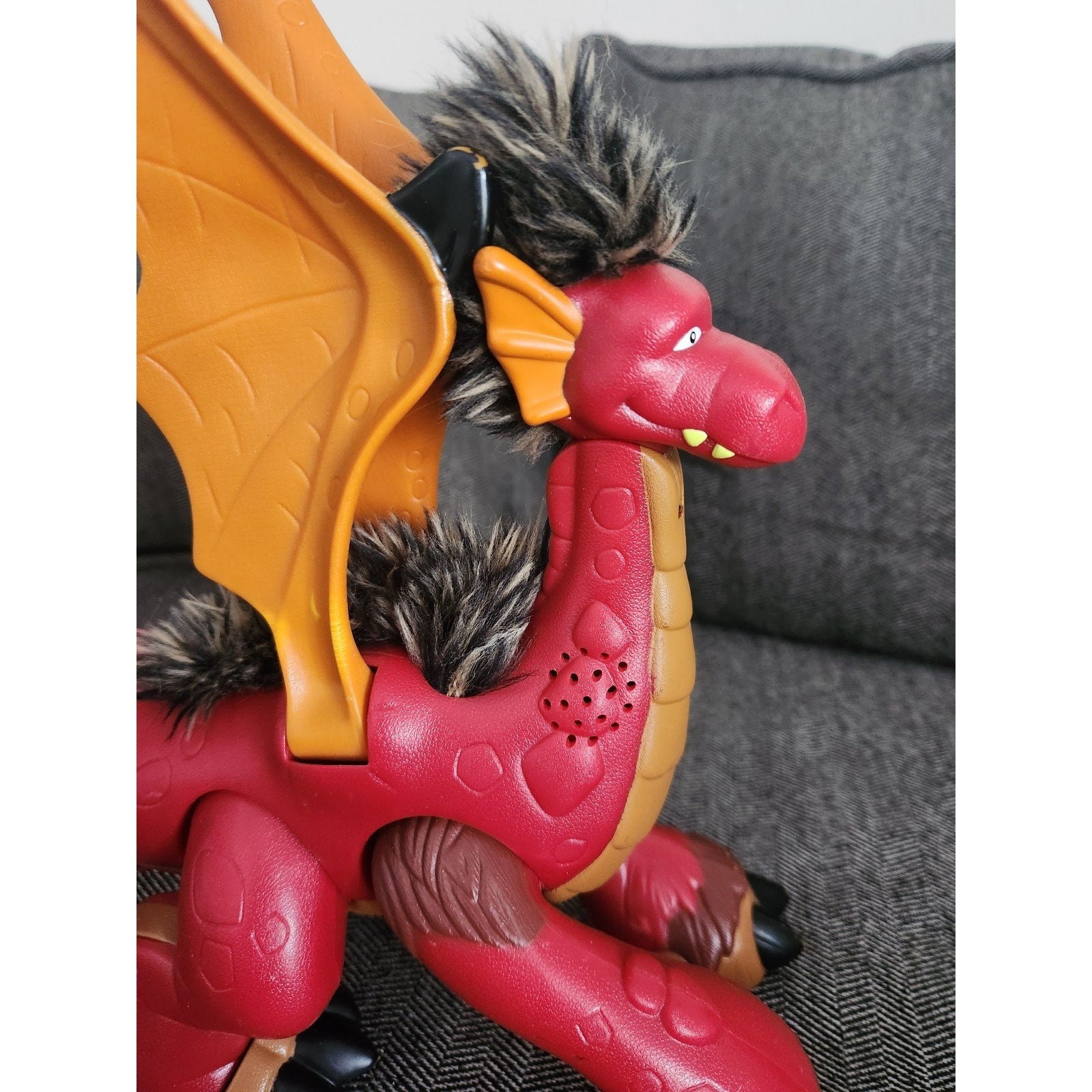 Imaginext Red Fuzzy Dinosaur Dragon Figurine - Etsy