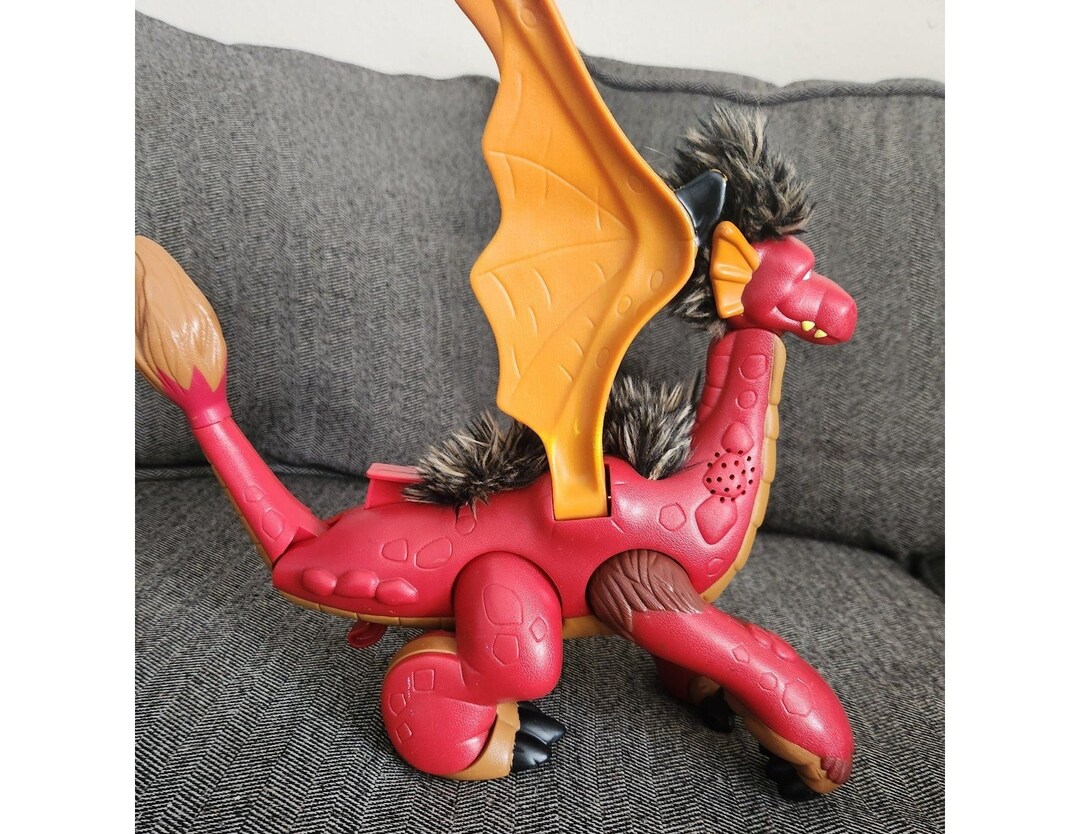 Imaginext Red Fuzzy Dinosaur Dragon Figurine - Etsy