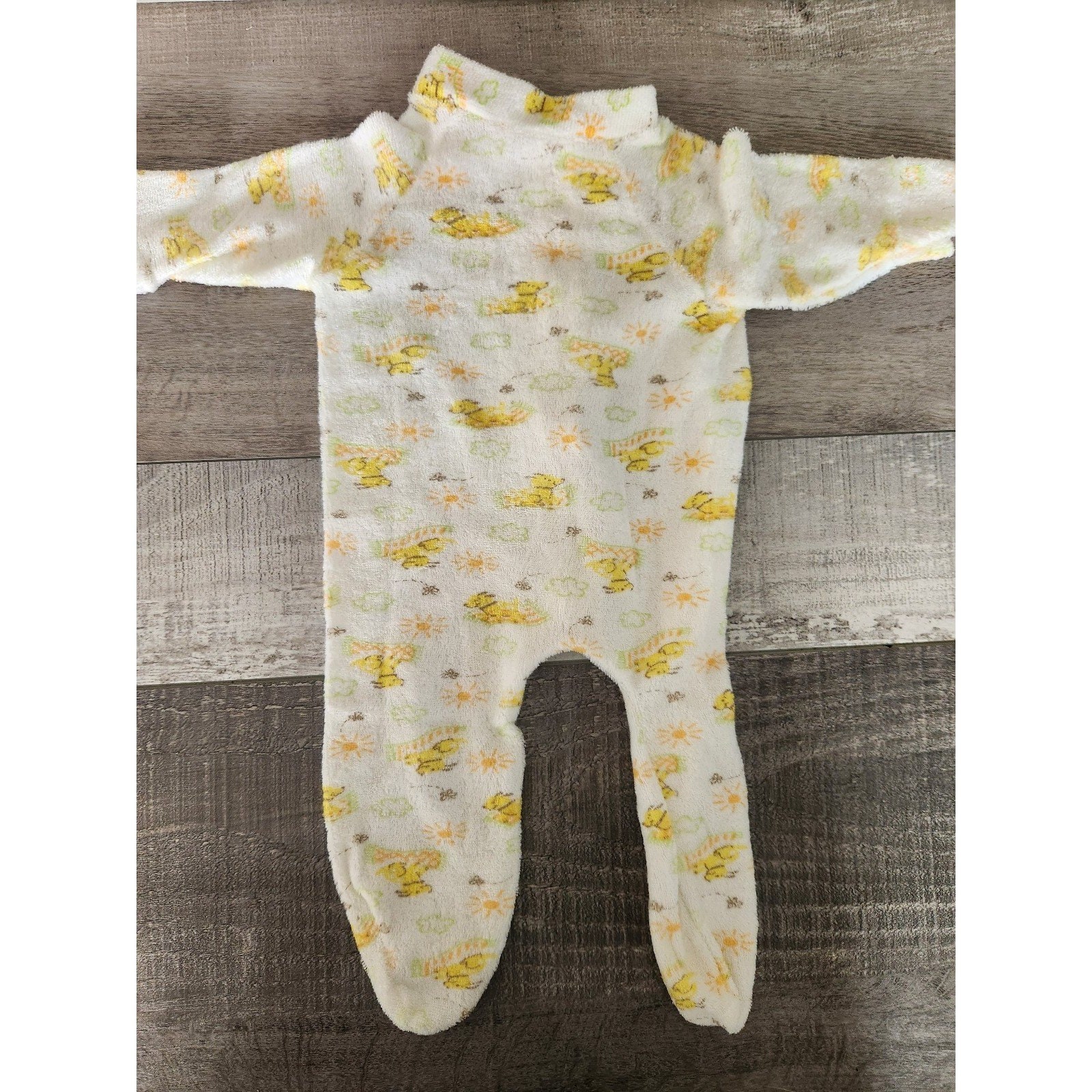 Vintage Baby Onesie Yellow Design Print - Etsy