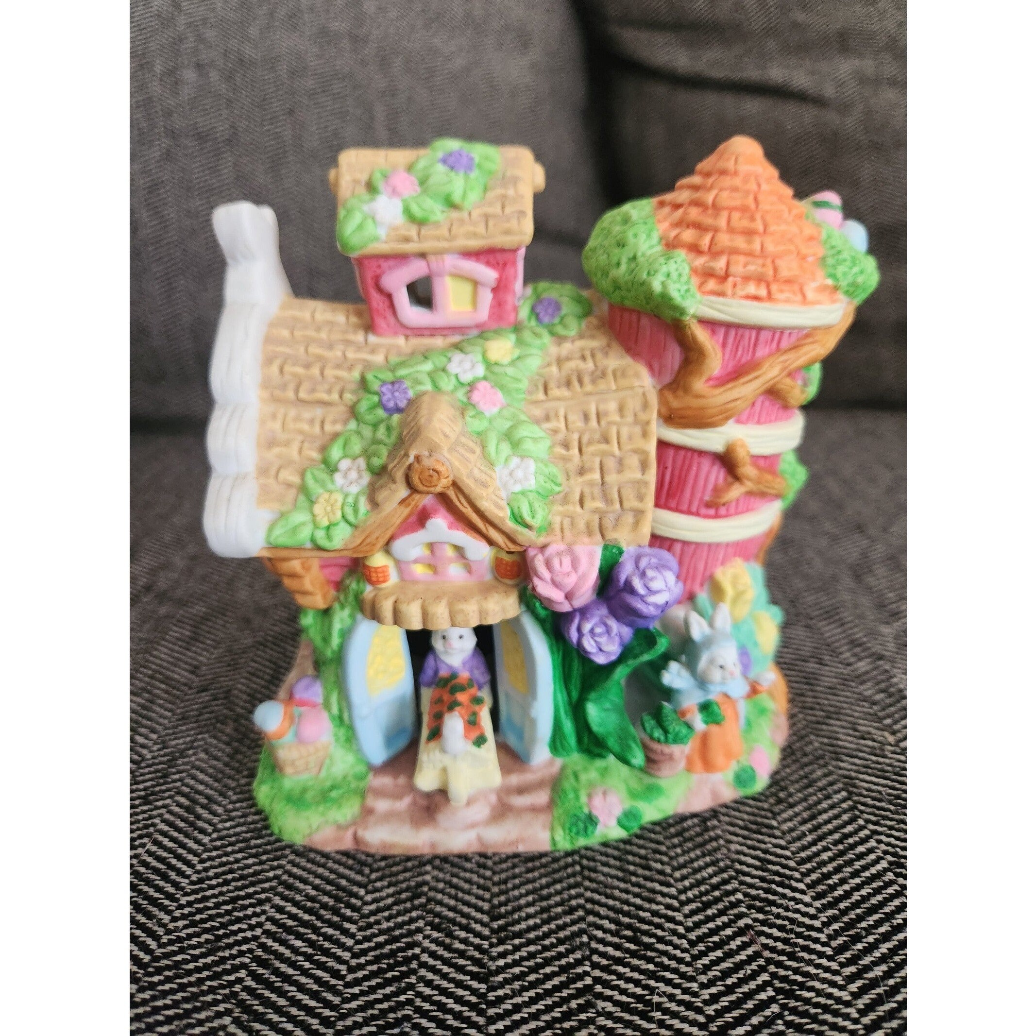 Vintage Cottontale Cottages Cottage House Easter Village Bunnies Spring ...