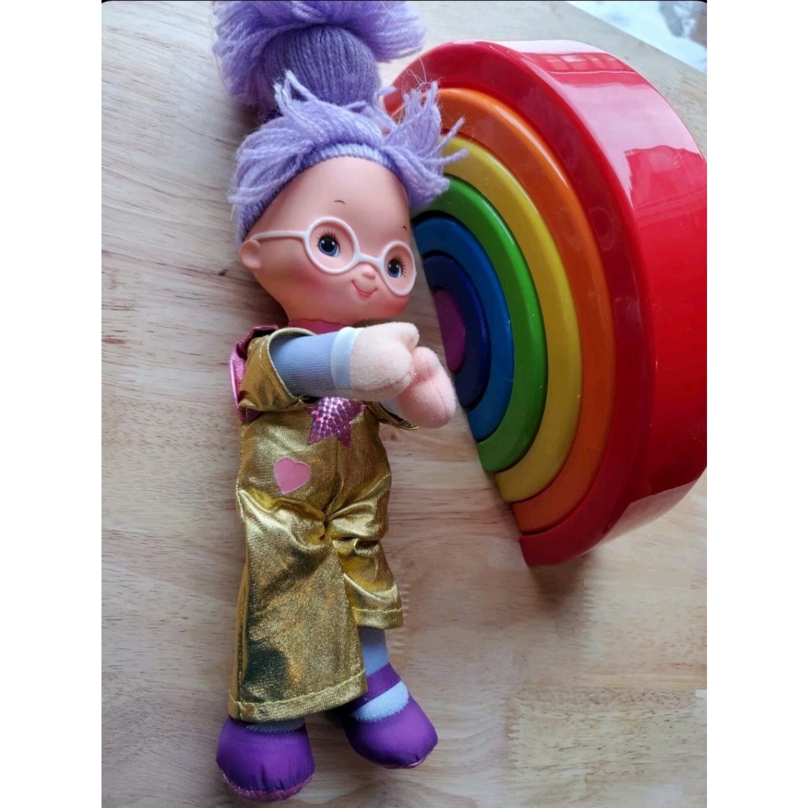 VTG 1983 Mattel Hallmark Rainbow Brite Shy Violet Purple Color Kid 11 ...