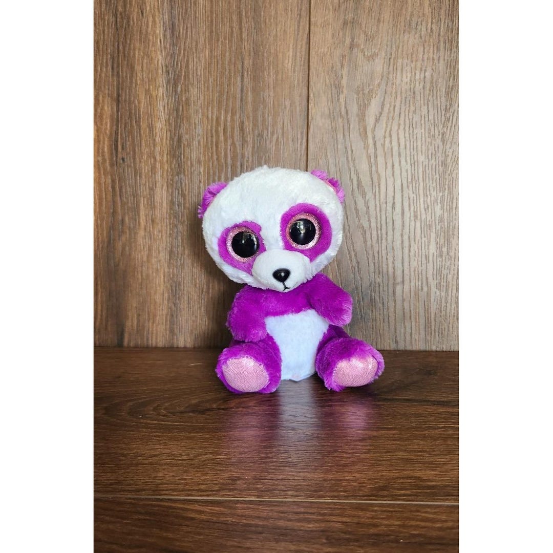 Beanie Boo Purple Boom Boom Panda Stuffed Animal Toy - Etsy