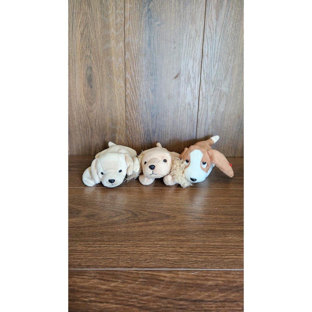 TY Beanie Baby Dogs Bundle Set Tracker, Spunky, Fetch Plush Stuffed ...