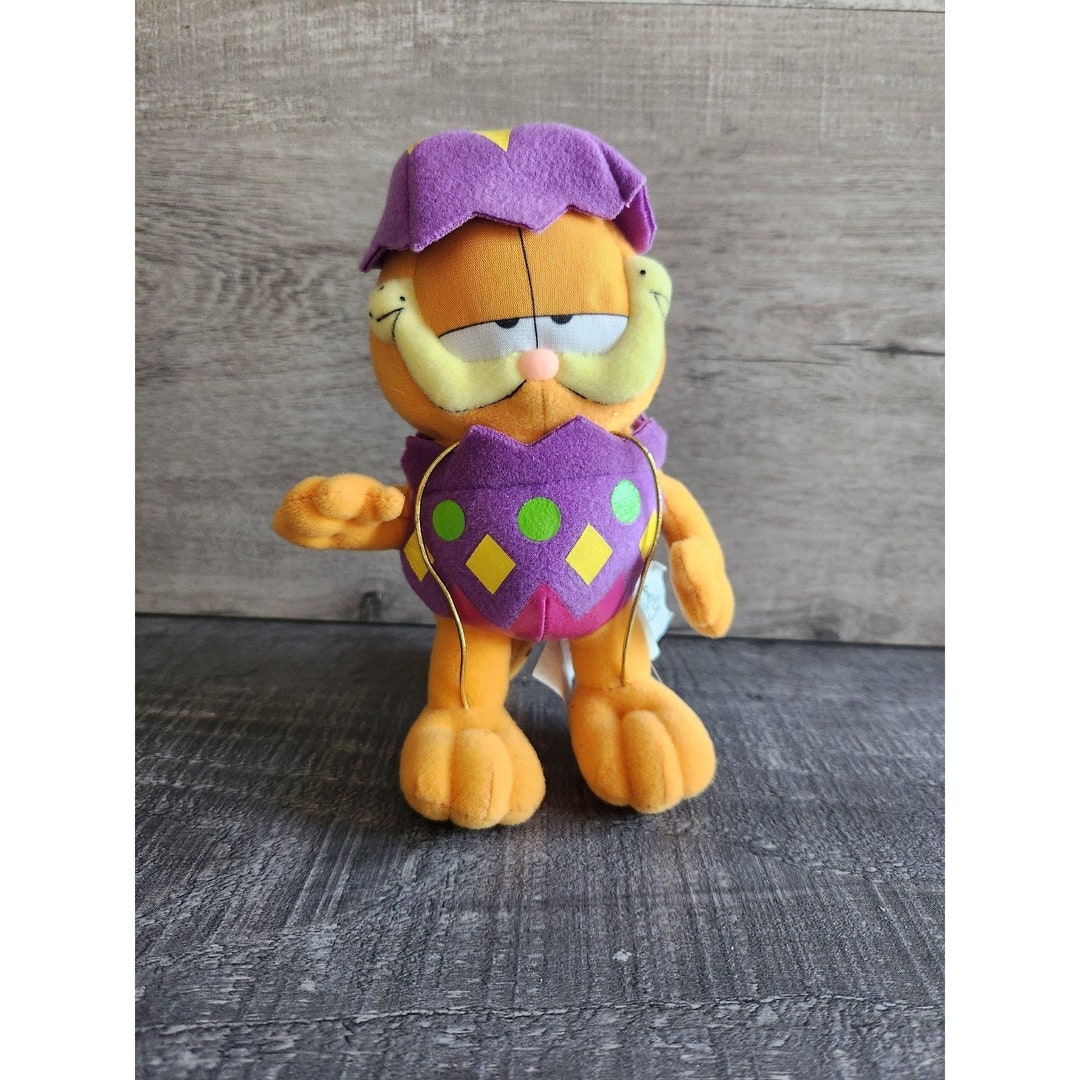 Garfield Purple Easter Egg Plush Stuffed Animal by Premium Image Group ...