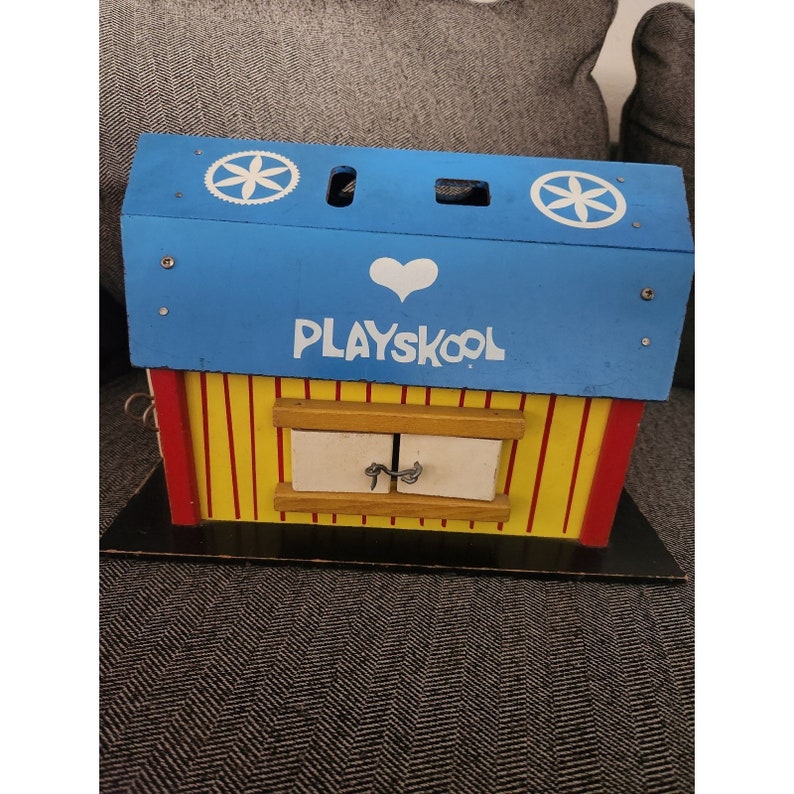 Vintage 1960s Toy Playskool Wooden Lock up Barn Learn and Play - Etsy