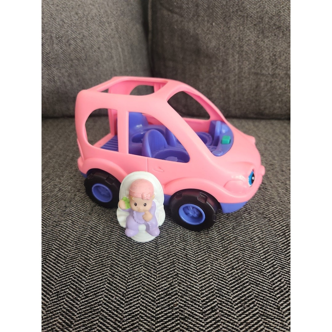 Fisher Price Little People Pink Car With Baby Figure - Etsy