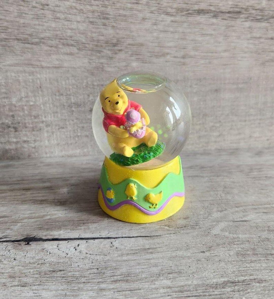 Vintage Disney Easter Winnie the Pooh Tigger Spring Snowglobe ...