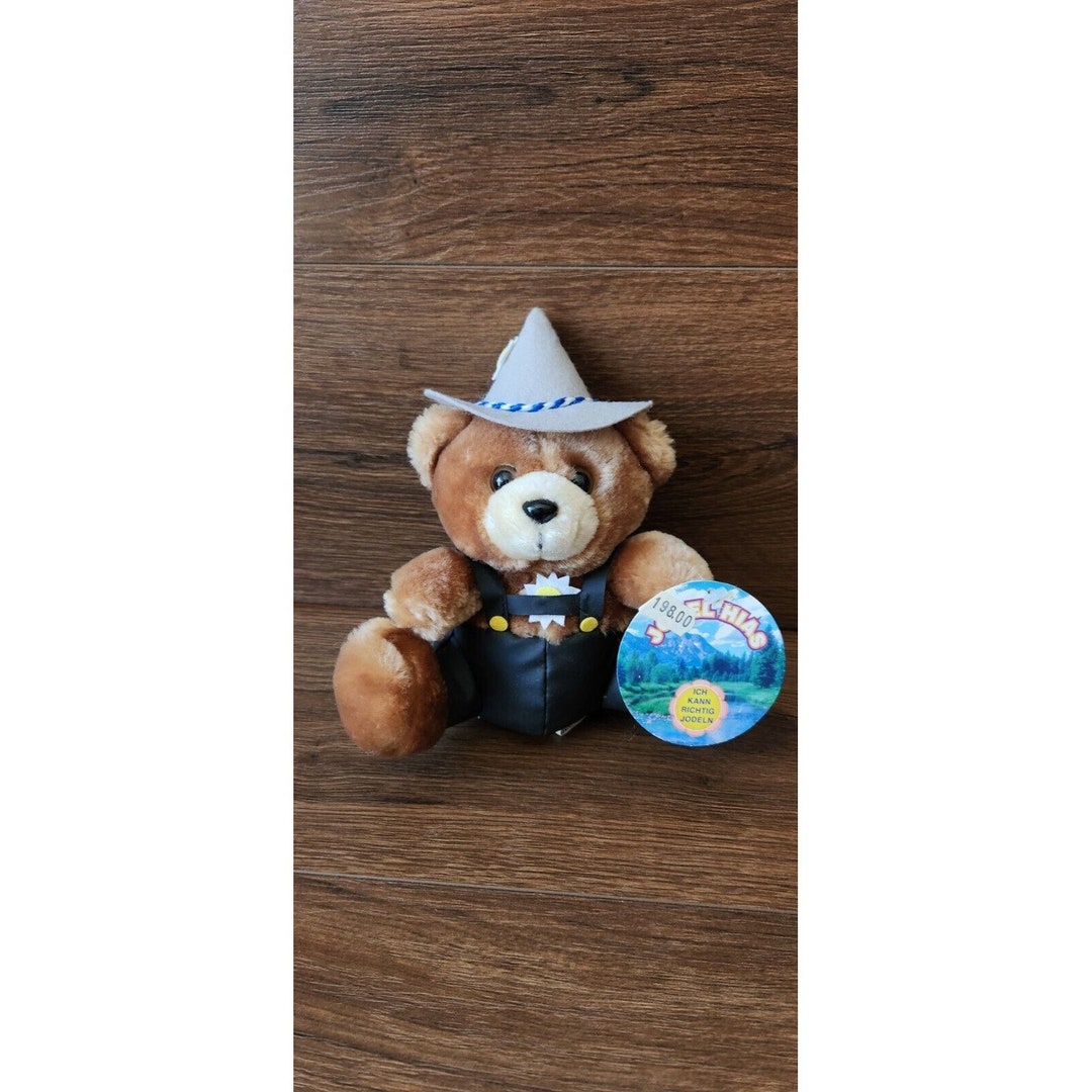 Vintage Austrian Yodeling Teddy Bear European Functional Singing ...