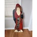 Big Wooden Christmas Sign Scandinavian Santa Clause Vintage Handmade ...