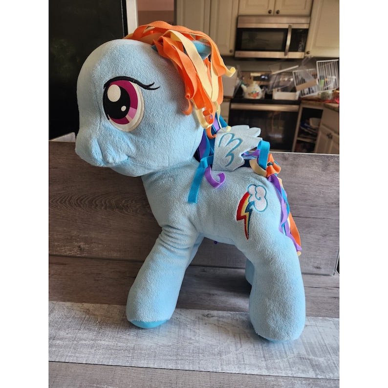 16" Rainbow Dash My Little Pony Plush Vintage Stuffed Animal - Etsy